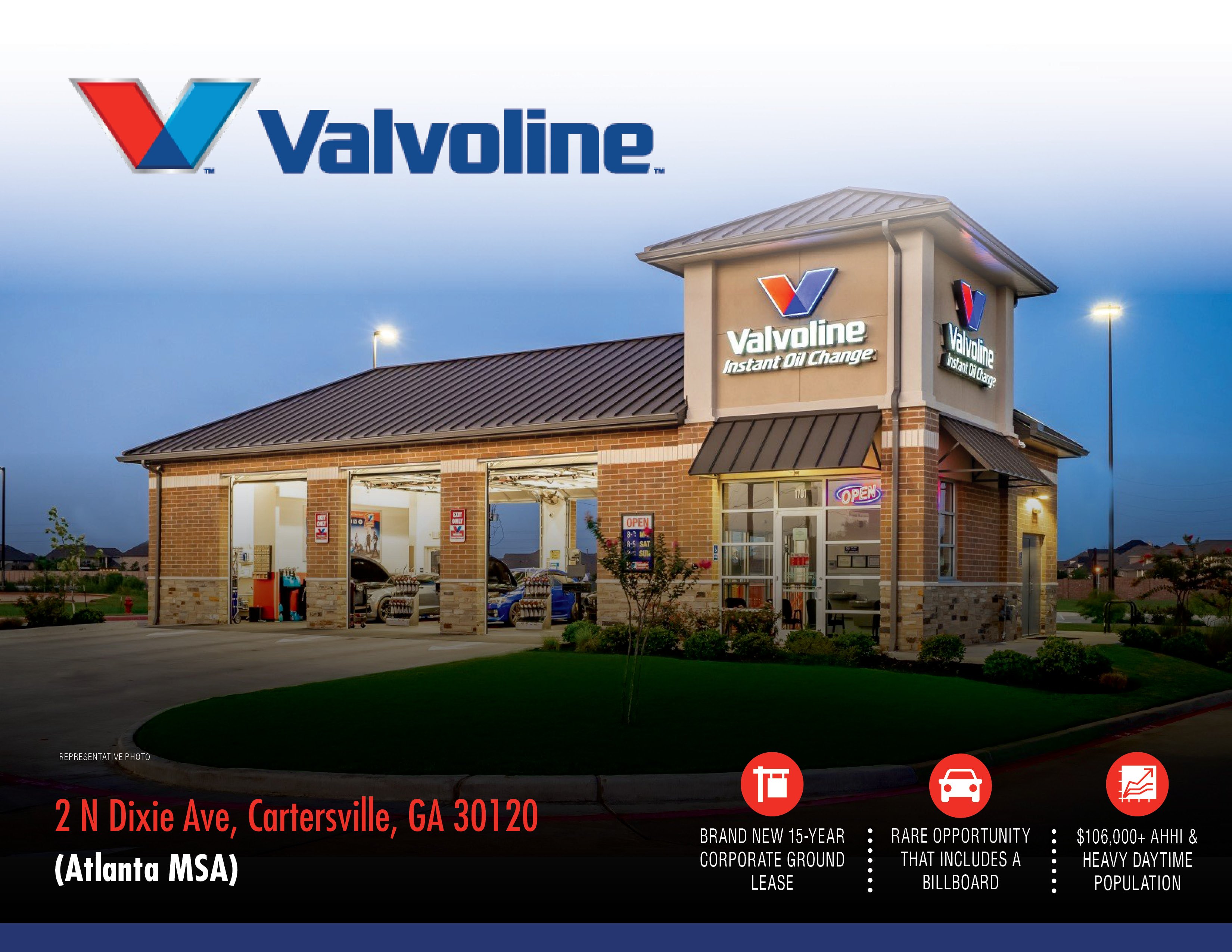 New 15-Year Valvoline Ground Lease - Atlanta MSA | Revere